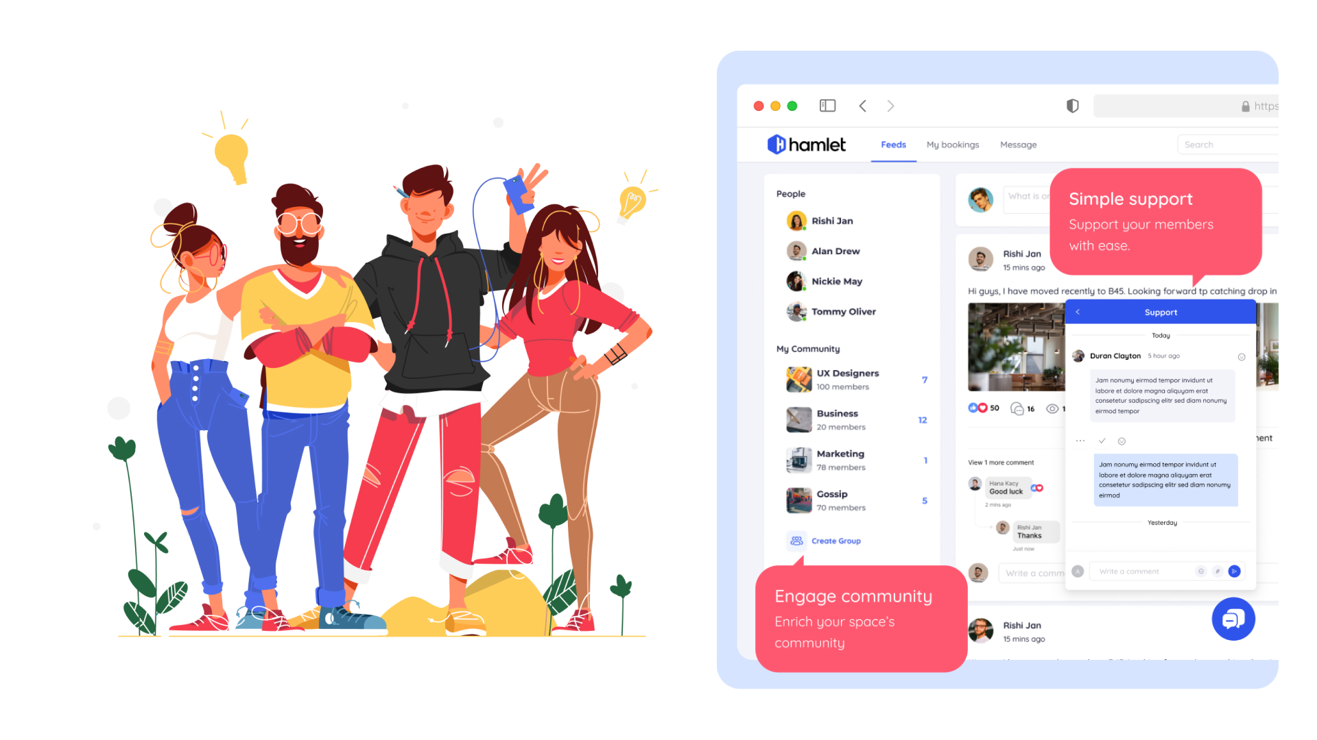 Hamlet - Flexible Space Management platform.