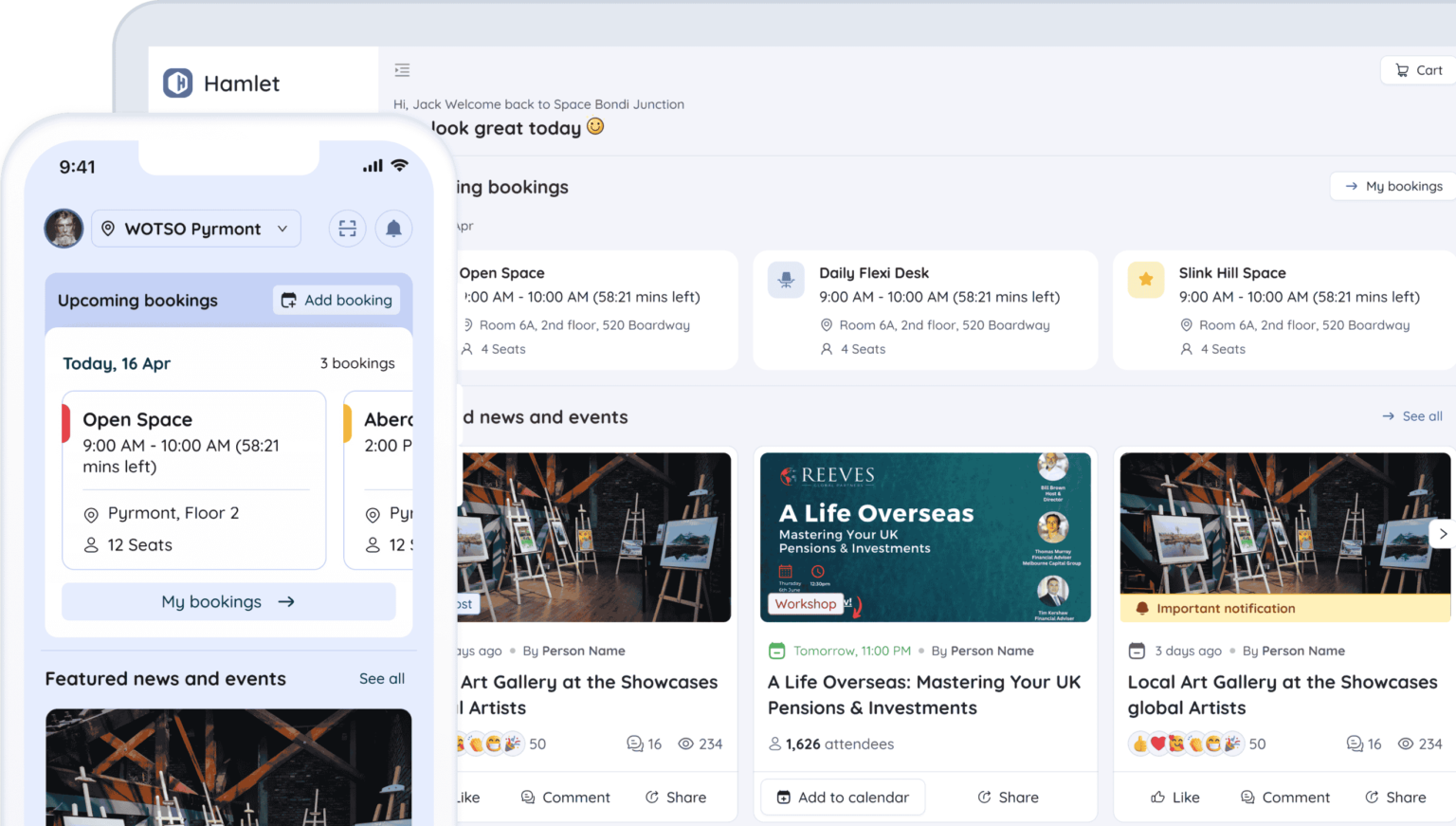 Hamlet - Flexible Space Management platform. • Hamlet